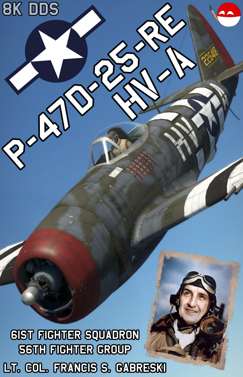 Crewmen prepare a P-47 for the next mission. The P-47 could hold 3,400 ...